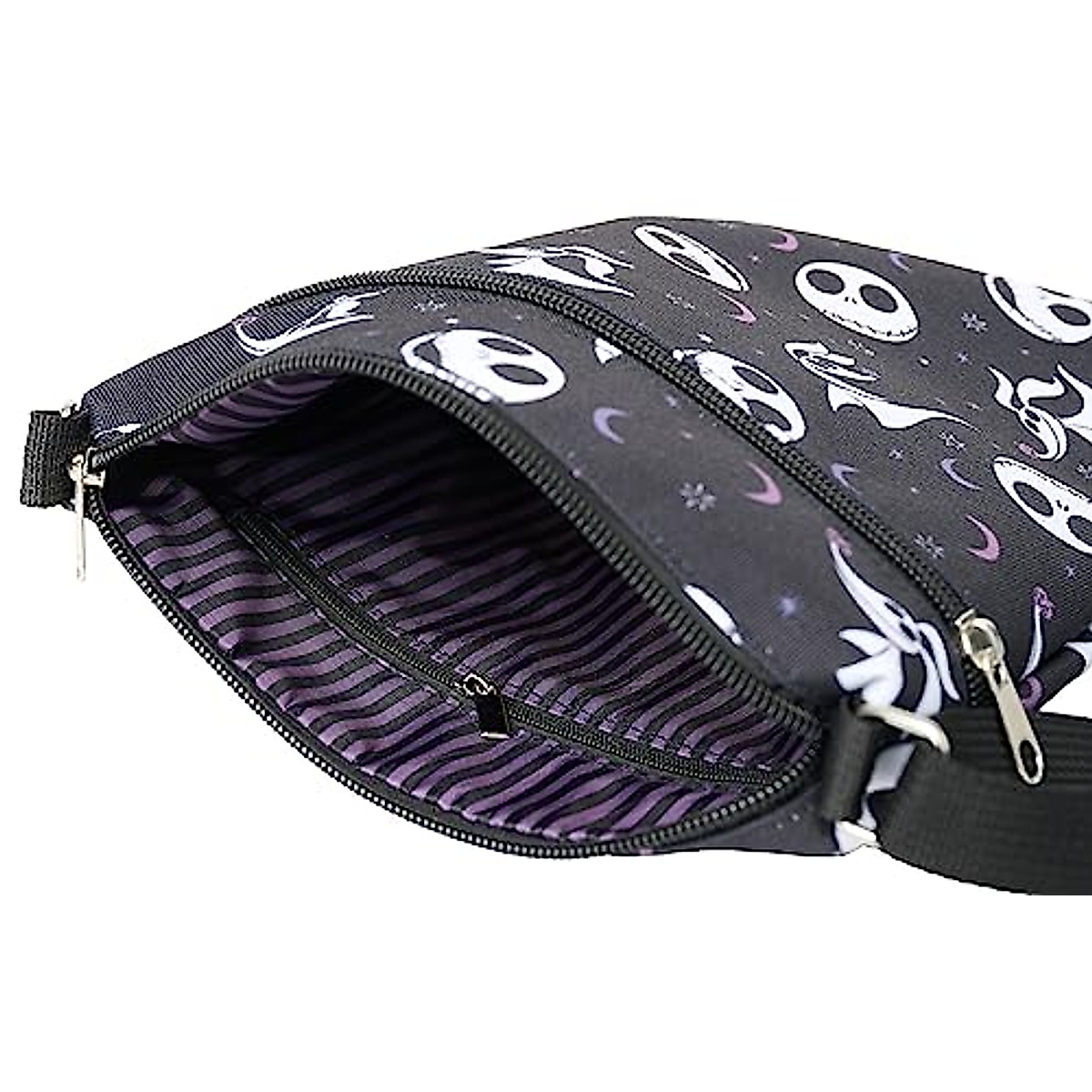 Disney Crossbody Bag Jack Skellington and Zero All Over Print Passport Travel