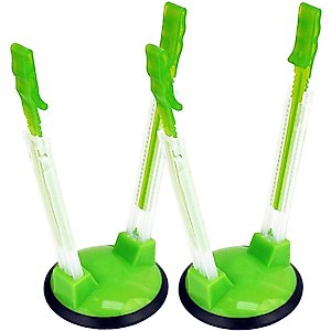 Baggy Rack Hands-Free Clip Food Storage Freezer Baggy Holder,Bag Holder For Plastic Bags Stand/Pack of 2 Green