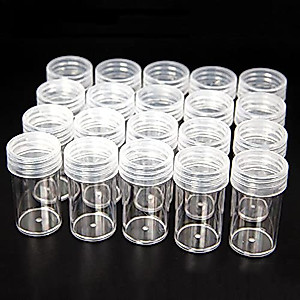 Transparent Diamond Painting Storage - Bulk Bottles, Small Crafts Storage Organizers for Crystal Beads Studs Buttons