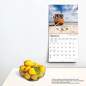 Beaches | 2024 12 x 24 Inch Monthly Square Wall Calendar | Foil Stamped Cover | BrownTrout | Travel Nature Tropical