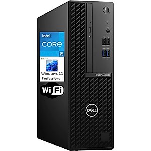 Dell OptiPlex 3080 SFF Small Form Factor Business Desktop Computer, Intel Hexa-Core i5-10500 (Beat i7-8700), 16GB DDR4 RAM, 1TB PCIe SSD, DVDRW, AC WiFi, Bluetooth, Keyboard & Mouse, Windows 11 Pro