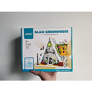 Flower House Architecture Building Set with LED Light,City Flower Store Model Kit,Building Blocks Toy for 15+ Age Teen,Adult (1593 Pieces)