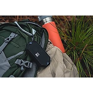 Altec Lansing HydraMini Wireless Bluetooth Speaker, IP67 Waterproof USB C Rechargeable Battery with 6 Hours Playtime, Compact, Shockproof, Snowproof, Everything Proof (Black)