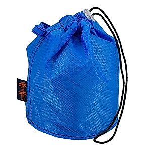 KnowKnits Baltic Blue Jewel Color GoKnit Pouch Knitting Project Bag with Loop & Drawstring (Small)