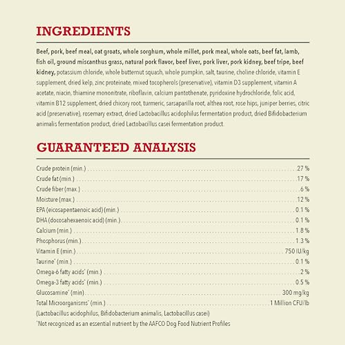 ACANA Wholesome Grains Dry Dog Food, Red Meat and Grains, Gluten Free, Beef, Pork, and Lamb Recipe, 4lb