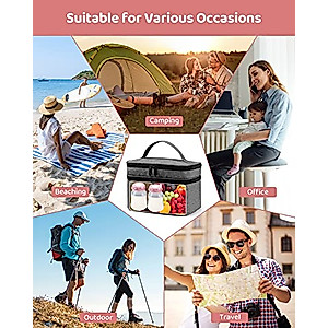 Kompoll Breast Pump Bag with 2 Removable Dividers to Store Breast Pump, Baby Bottles and Extra Parts Portable Breast Pump Bag L Size Compatible with Medela, Willow, Elvie and Momcozy Breast Pumps…