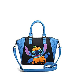 Loungefly Disney Lilo & Stitch Pumpkin Costume Satchel Bag