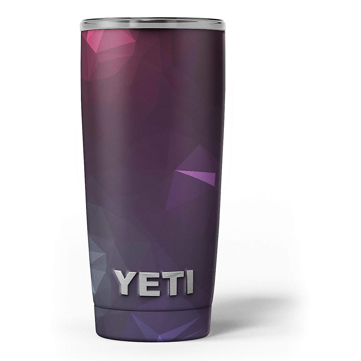 Design Skinz Dark Purple and Pink Geometric Shapes - Skin Decal Vinyl Wrap Kit Compatible with The Yeti Rambler Cooler Tumbler Cups