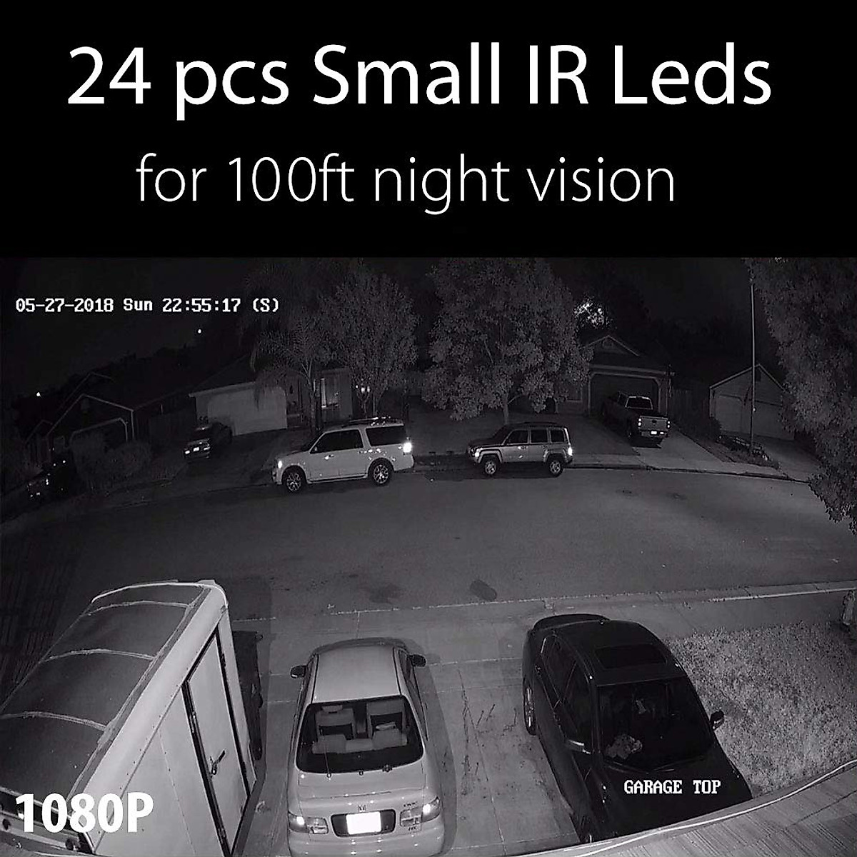 honic 1080P TVI AHD HDCVI 1200TVL Security Camera with Sony STARVIS Sensor, 2.8mm-12mm Manual Zoom, WDR(1080P Only), Smart IR, HLC, 2MP Clear Night Vision Outdoor Dome Analog CCTV Camera