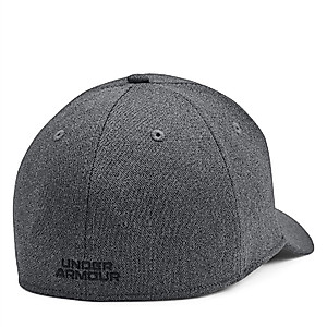 Under Armour Men's Blitzing Cap Stretch Fit, (003) Black / / Black, Medium/Large