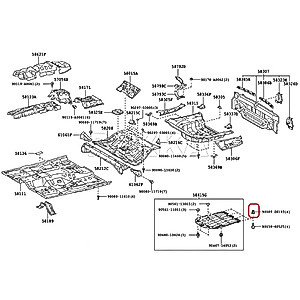 Rexka 20pcs Front Bumper Support Splash Shield Under Cover Nylon Nut Grommet M5.5 Screw 90189-06193 for Toyota Lexus