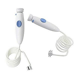 Oral Hygiene Accessories, Flosser Replacement Handle Standard Water Hose Plastic Handle with Water Flosser Replacement Jet Tip Compatible with Waterpik Oral Irrigator WP-100 WP-300 WP-660 WP-900 White