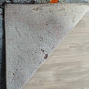 SAFAVIEH Glacier Collection 8' x 10' Blue/Multi GLA125B Modern Abstract Non-Shedding Living Room Bedroom Dining Home Office Area Rug