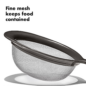 OXO Good Grips 3-Piece Strainer Set (Black) and 2-Piece Plastic Cutting Board Set (Clear)