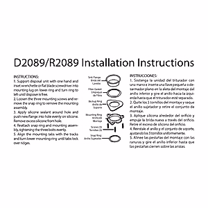 Westbrass D208-20 4-1/4" Standard Kitchen Sink Waste Disposal Flange, 1-Pack, Stainless Steel