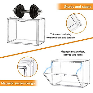 GZHOK 4 pack Clear Plastic Purse Organizer for Closet,Handbag Storage,Purse Storage Organizer,Clear Display Storage for Wallet,Shoes,Book,Cosmetic,Toys,Clothes