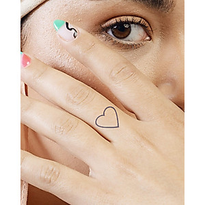 Inkbox Temporary Tattoos, Semi-Permanent Tattoo, One Premium Easy Long Lasting, Water-Resistant Temp Tattoo with For Now Ink - Lasts 1-2 Weeks, Love Tattoo, 1 x 1 in, Make Love