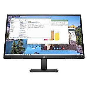 HP M27ha Full HD Monitor (1920 x 1080p) IPS Panel Built-in Audio VESA Compatible 27-inch Monitor Designed for Comfortable Viewing with Height and Pivot Adjustment - (22H94AA#ABA) (Renewed)