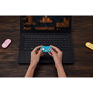 8Bitdo Zero 2 Bluetooth Gamepad Keychain Sized Mini Controller for Switch, Windows, Android, macOS & Raspberry Pi(Turquoise Edition)