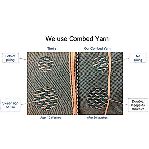 Bersuse 100% Cotton Anatolia Turkish Hand Towel - 23x43 Inches, Black