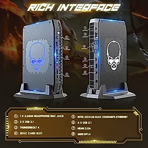 Intel Gaming Pc, 32GB DDR4 Ram & 1TB SSD Intel NUC 11 Enthusiast Mini PC, Intel 11th Gen Core i7, GeForce RTX 2060 6GB, Intel Iris Xe Graphics, Support 8K/WiFi6/BT5.0/Thunderbolt4/HDMI/DP, Win 11 Pro