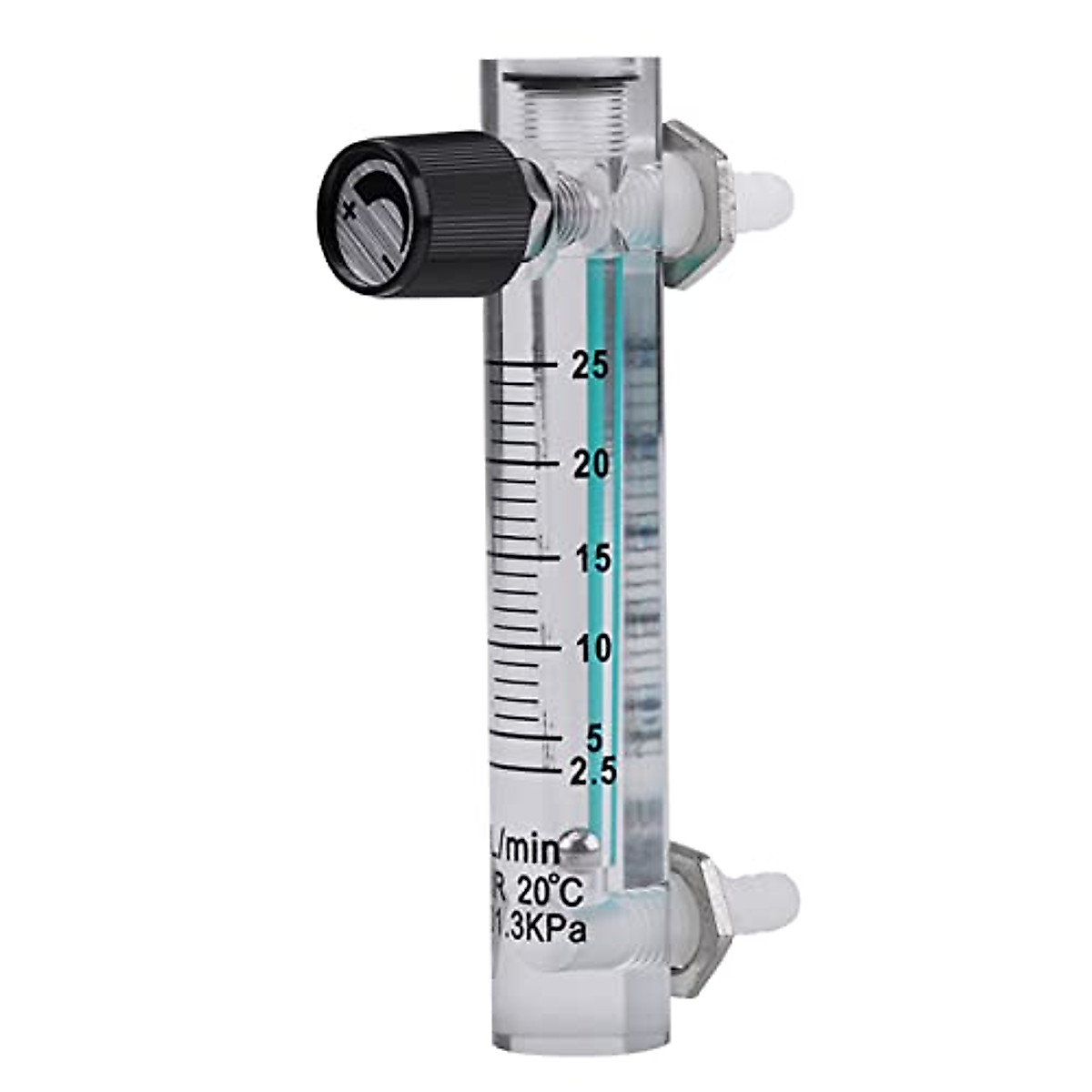 Meter LZQ-5 Flowmeter 2.5-25LPM Meter with Control Valve for Oxygen Air Gas