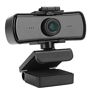 Wisoqu 1080P Business Webcam with Noise Cancelling Microphone, 3.26mm Focal Length 110° Wide Angle Lens HDMI USB PTZ Camera for Video Calls Conference, for Win7/Win8/Win10, for iOS OS/Vista/Linux