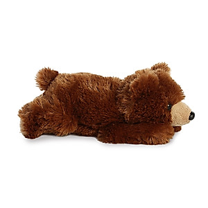 Aurora® Adorable Mini Flopsie™ Grizzly Bear Stuffed Animal - Playful Ease - Timeless Companions - Brown 8 Inches