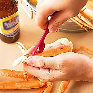 20Pcs Crab Legs Crackers - Crackers Picks Tools Set for Lobster, Crab, Crawfish, Prawns, Shrimp, Easy Opener Shellfish picks knife, Seafood Tools with Bag