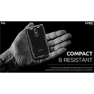 Flip Phone 4G LTE Volte Unlocked Worldwide (Only T-Mobile USA Market) Logic F11 4G Dual Nano Sim LTE Bluetooth SOS Radio FM (Black)