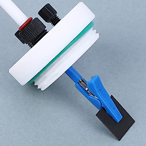 stonylab Electrode Holder, Multi-Purpose Electrode Clip with Plastic Protective Sleeve Electrode Holder with Detachable Nickel Plated Copper Gator Clip and PTFE Body for Electrolytic Cell