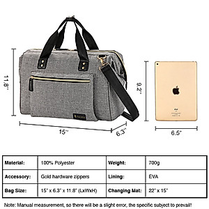 RUVALINO Universal Stroller Organizer with Cup Holders, Stroller Caddy with Detachable Bag, Tissue Pocket, Non-Slip Strap Accessories for Uppababy, Umbrella, Wagon, Baby Jogger, Bob(190)