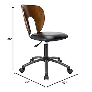 Vintage Rustic Oak Drafting Table, Top Adjustable Drafting Table Craft Table Drawing Desk Hobby Table Writing Desk Studio Desk, 42''W x 30''D & Studio Designs Ponderosa Chair in Sonoma Brown 13249