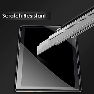 DETUOSI 【2 Pack】 Screen Protector Compatible with Lenovo Smart Tab M10 10.1" 2018 (Model:TB-X605F) Tablet, [NOT for M10 2019 (TB-X505F)], Easy to Install/Case-Friendly/Anti Fingerprint Tempered Glass