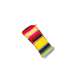 Puebla Serape Driver Cover - Yellow
