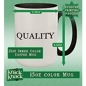 got availableness? - 15oz Ceramic Colored Handle and Inside Coffee Mug Cup, Black