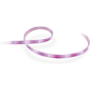 Philips Hue Lightstrip Plus (2m/6ft Base Kit with Plug), Works with Amazon Alexa, Apple Homekit and Google Assistant, Bluetooth Compatible, Single Color Effect