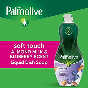 Palmolive Ultra Soft Touch Dish Soap, Almond Milk & Blueberry 20 fl oz, Packaging May Vary