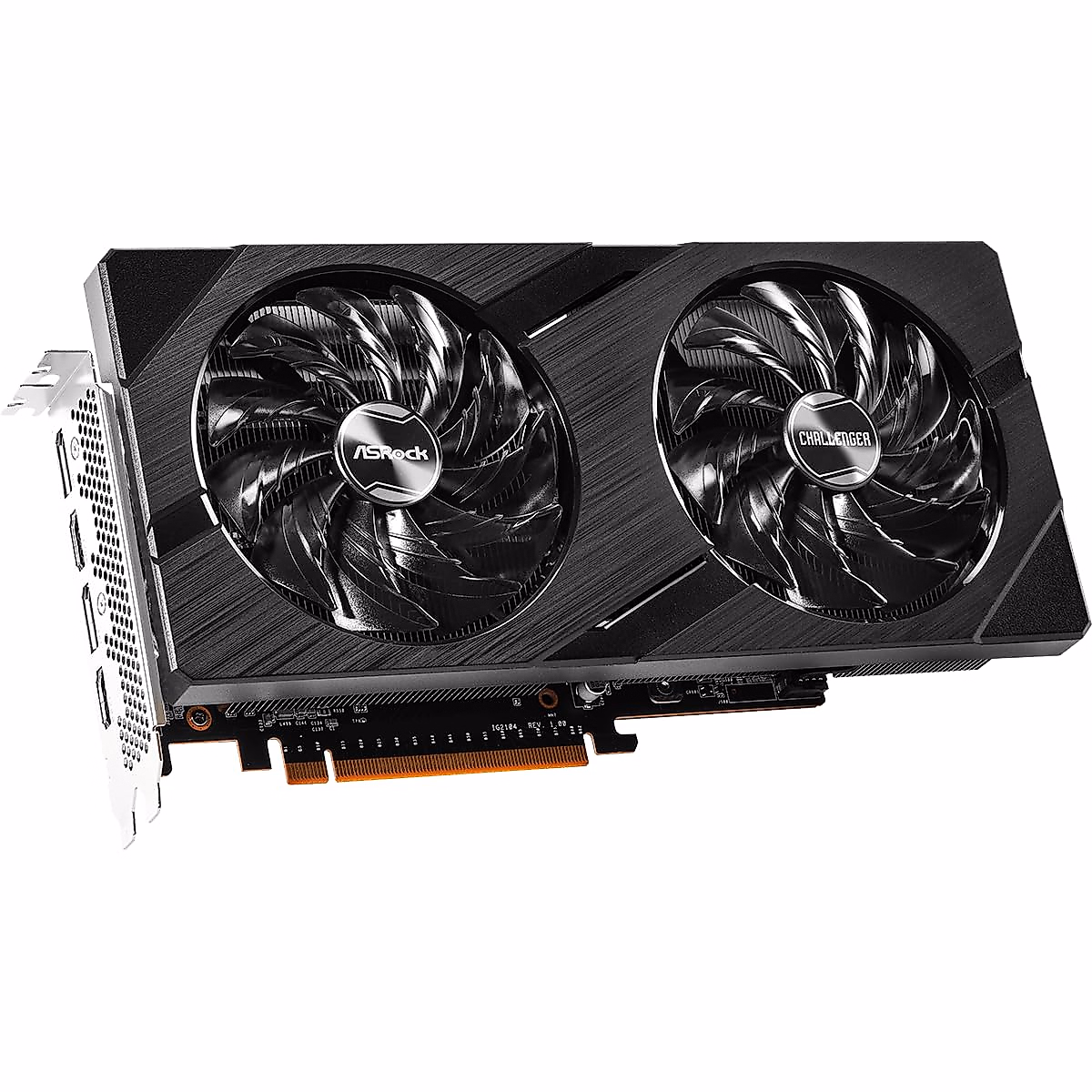 ASRock Intel ARC A750 Challenger D 8GB OC, 8GB DDR6, PCIe4, 2 HDMI, 2 DP, 2200MHz Clock, 0dB Cooling, Overclocked