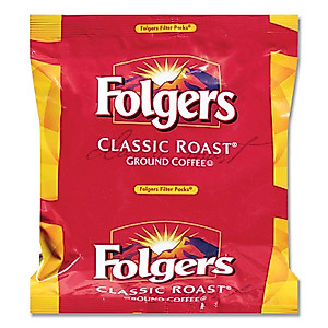 Folgers Classic Roast Medium Roast Ground Coffee, 40- 1.05 Ounce Filter Packs