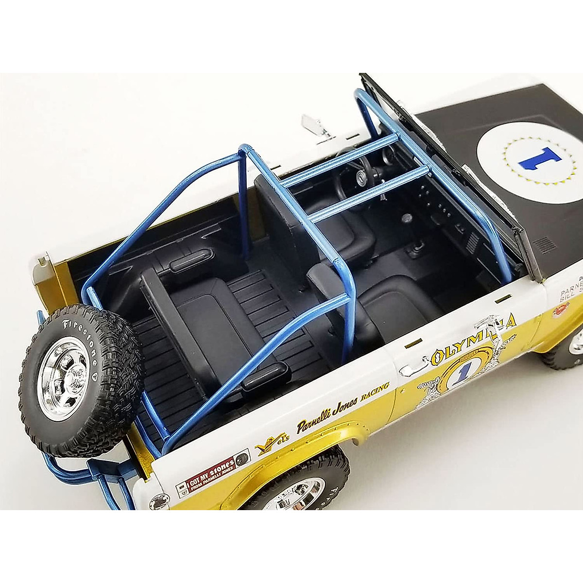 Greenlight Collectible 1970 Baja Bronco #1 Big OLY Tribute Edition Vel's Parnelli Jones Racing Limited Edition to 702 pcs 1/18 Diecast Model Car for Acme 51405