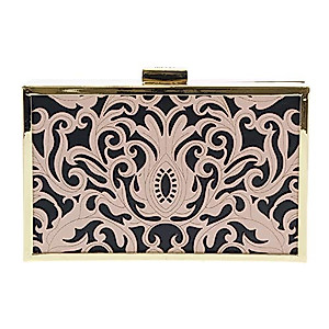 ROBERTO CAVALLI HXLPB3 D96 Nude/Black Box Clutch for Womens
