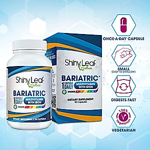 Bariatric Multivitamin with Iron Once-a-Day and Cherry Chewable Calcium Citrate for Post Bariatric Surgery Including Gastric Bypass and Sleeve (3 Months)