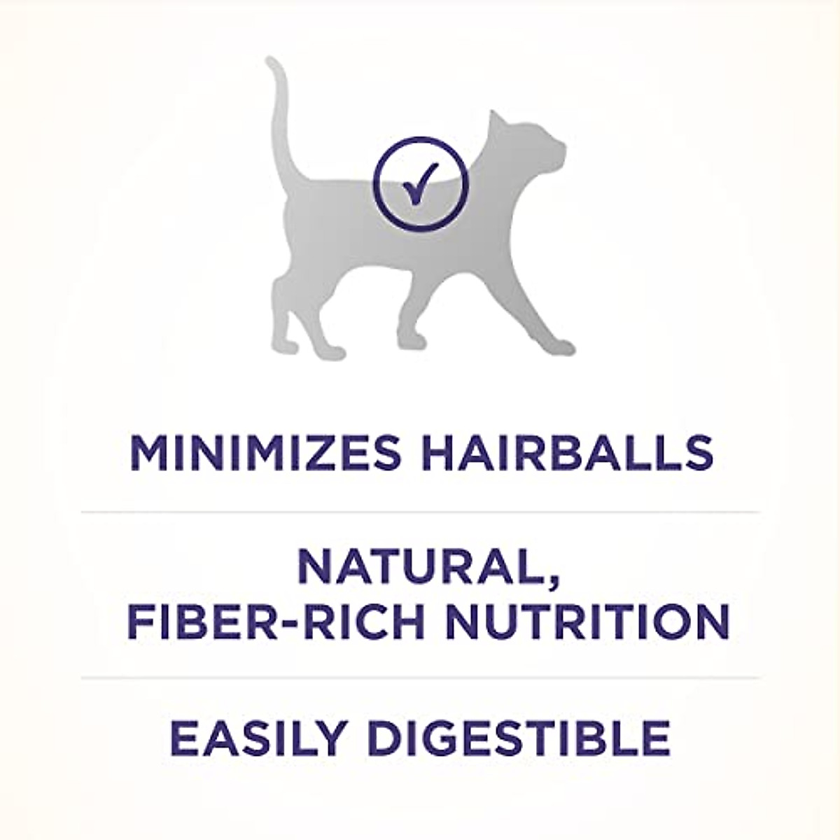 Purina ONE Natural Cat Food for Hairball Control, +PLUS Hairball Formula - 7 lb. Bag