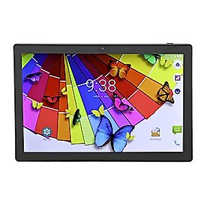 Gaming Tablet, 100 to 240V Octa Core Type C 10.1 Inch Silvery Rechargeable Tablet for Home (US Plug)