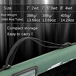 Maxcatch Cruiser Travel Fly Fishing Rod; 2/3/4wt 6 Piece, IM10 Carbon Blank, AA Grade Reel Seat (8'0'' 4 Weight 6sec)