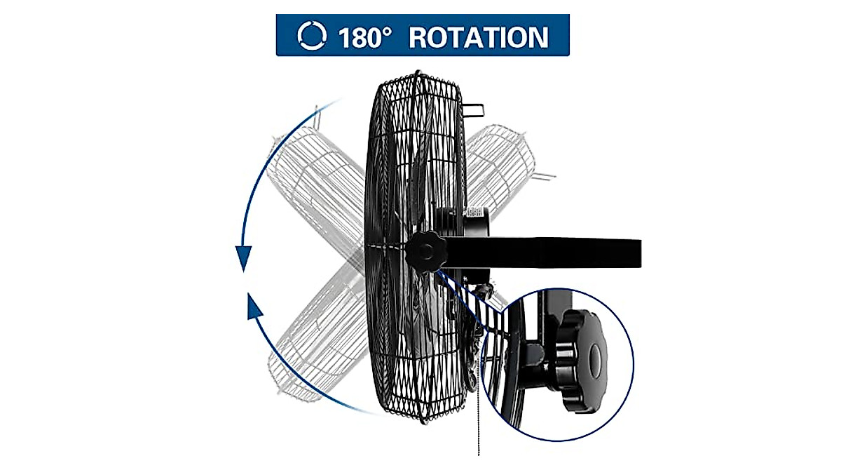 BILT HARD 3000 CFM Outdoor Wall Fan - High Velocity and Durable