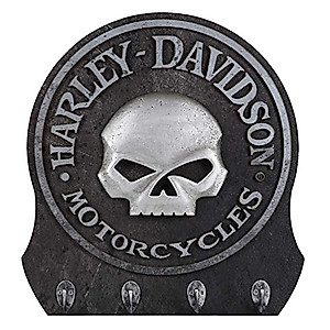 Harley-Davidson Sculpted 3D Willie G Skull Key Rack, Textured Finish HDL-15313