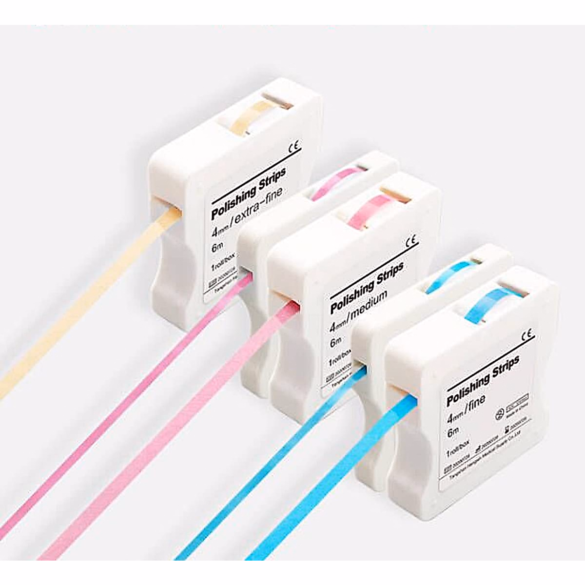 BELEON Dental Polishing Strips - Tooth Polisher Dental File for Teeth Sanding Grinding Deep Teeth Cleaning Tool Tooth Polish Abrasive Strip Oral Care Cleaning Tool - Super Fine 1 Roll 4mm x 6M