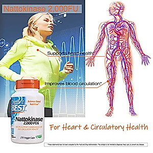 Doctor's Best Nattokinase, Non-GMO, Vegan, Gluten Free, 270 Veggie Caps